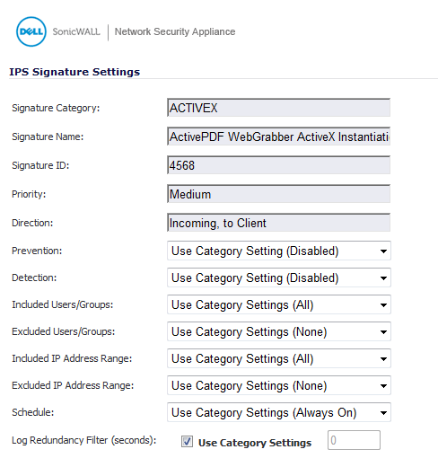 Configuring Intrusion Prevention Service